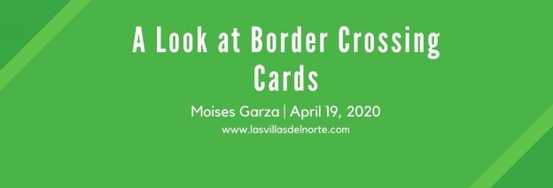 Recap of Presentation “A Look at Border Crossing Records”
